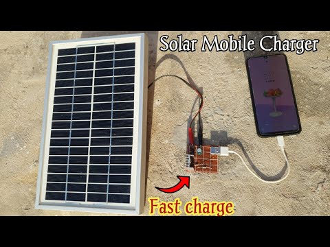 How To Make Solar Cell Phone Charger High Amp Solar Mobile Charger
