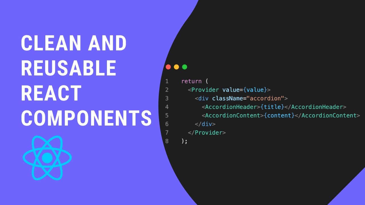 Create Clean And Reusable React Components Youtube