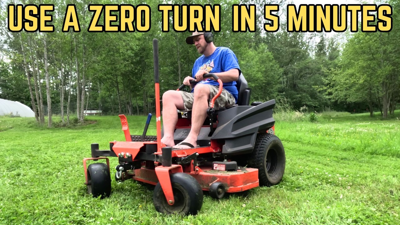 Use A Zero Turn Mower In 5 Minutes How To Start Move And Mow Youtube