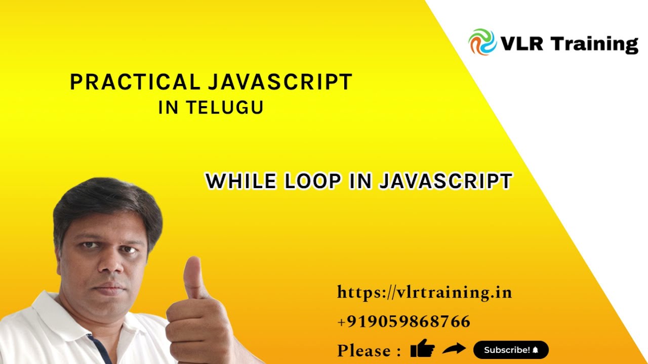 While Loop In Javascript 41 Practical Javascript Training Telugu