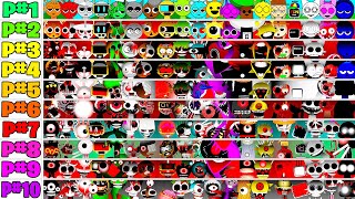 All New Phases 1 10 In Incredibox Sprunki Sprunki Together Mod All In