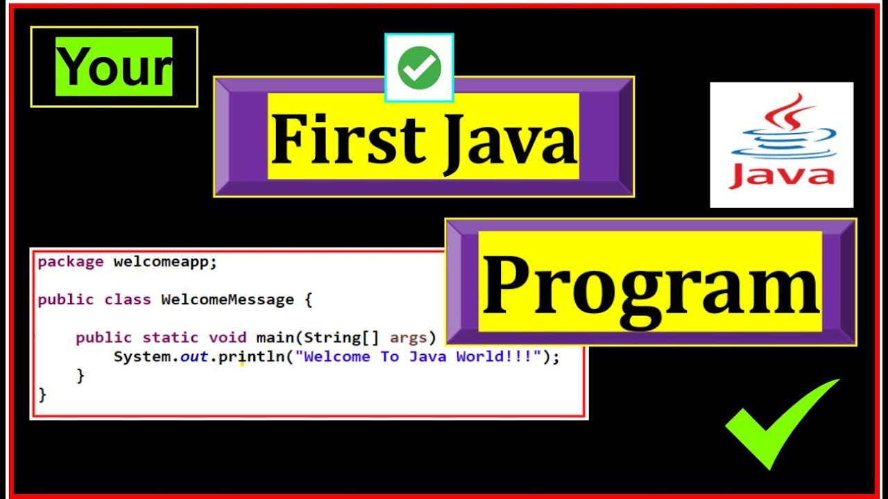 Write Your First Java Program Step By Step 2025 Java For Absolute