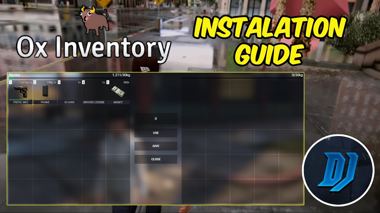 Fivem Scripts How To Properly Install Ox Inventory Youtube