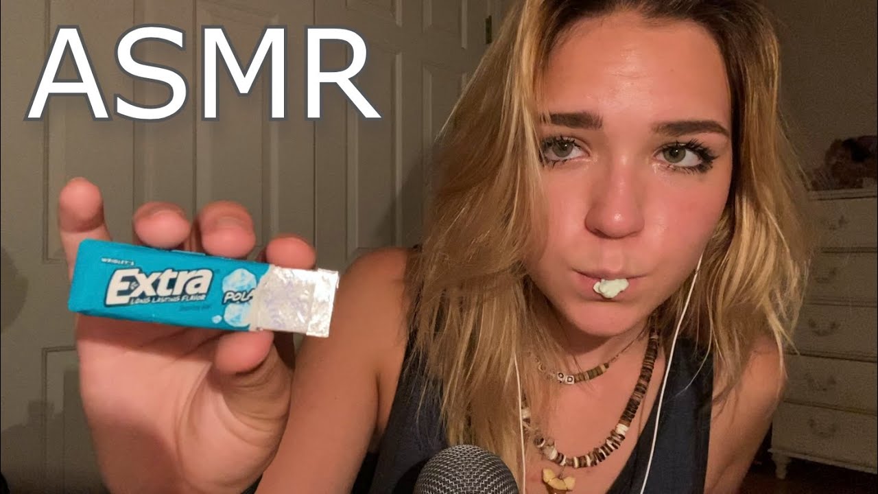 Asmr Gum Chewing Mouth Sounds Youtube