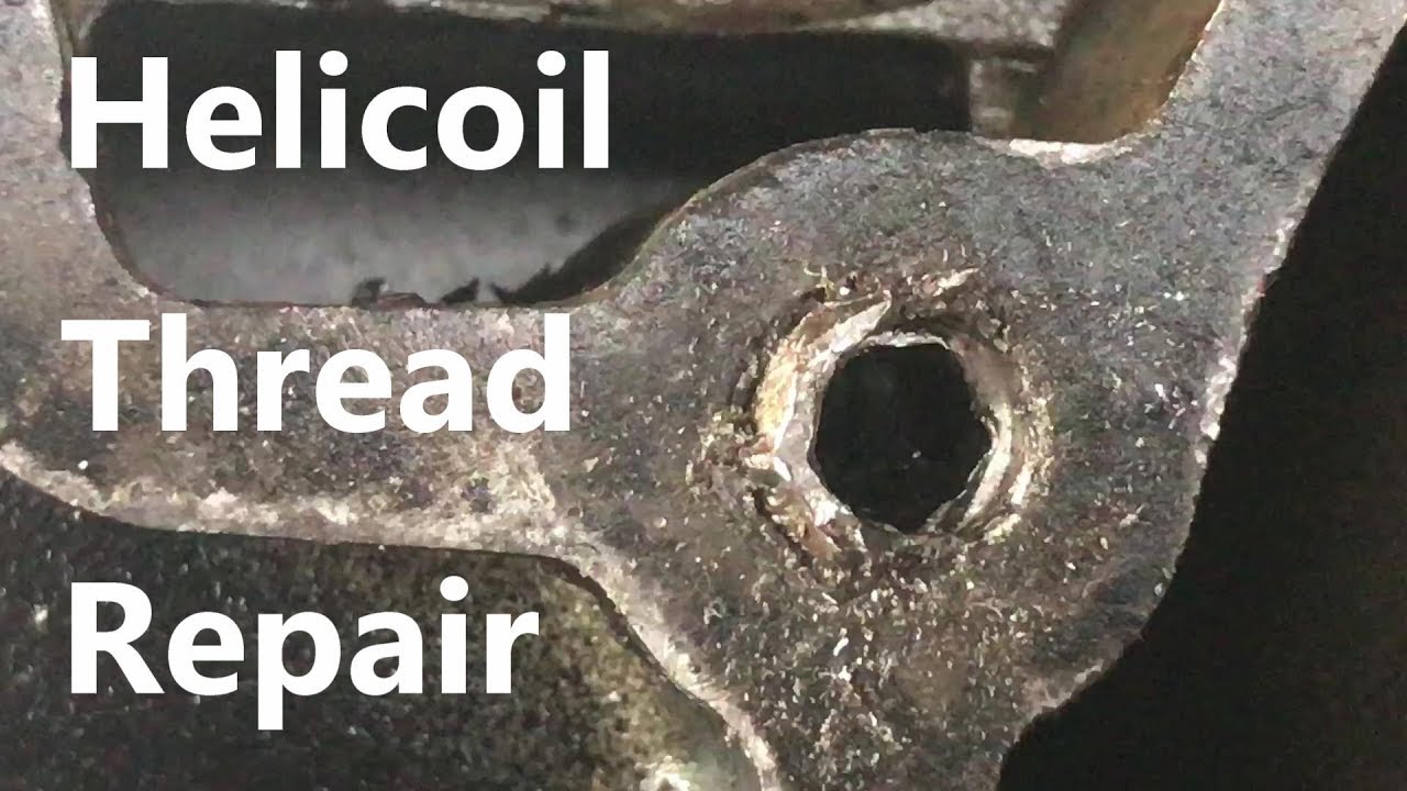 Helicoil Thread Repair Broken Steel Bolts On Aluminum Outboard Head