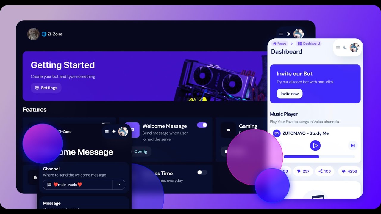 Demo Discord Bot Dashboard Template V2 0 0 Youtube