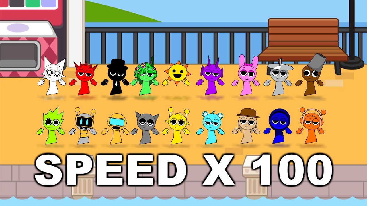 Sprunki Distraction Dance Animation Speed X100 Youtube