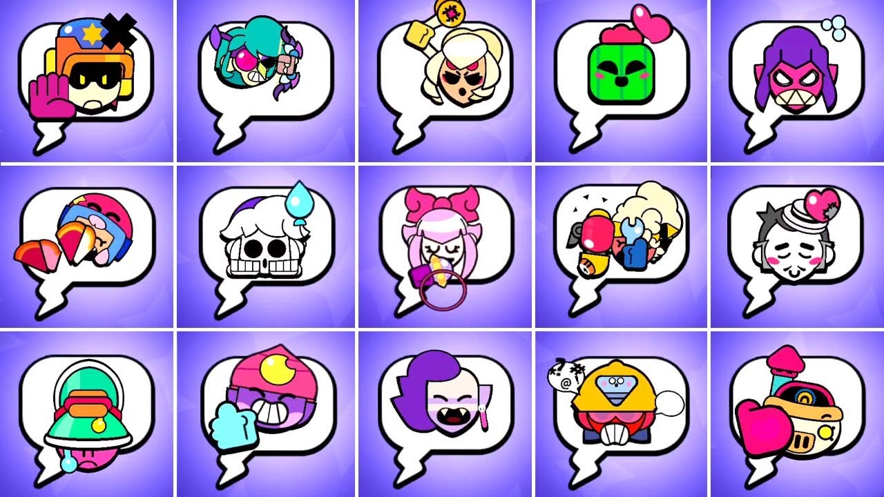 624 Animated Pins For All Brawlers Brawl Stars Youtube