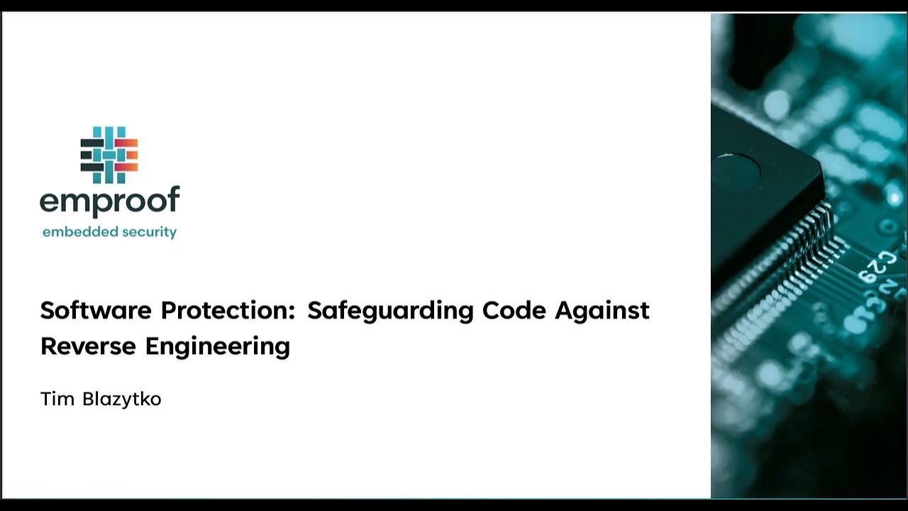 Webinar Software Protection Safeguarding Code Against Reverse