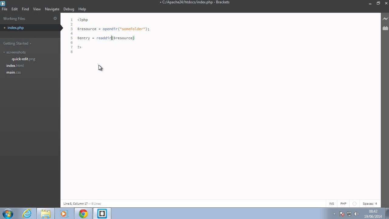 Php Tutorial Read Directory And List Files Youtube