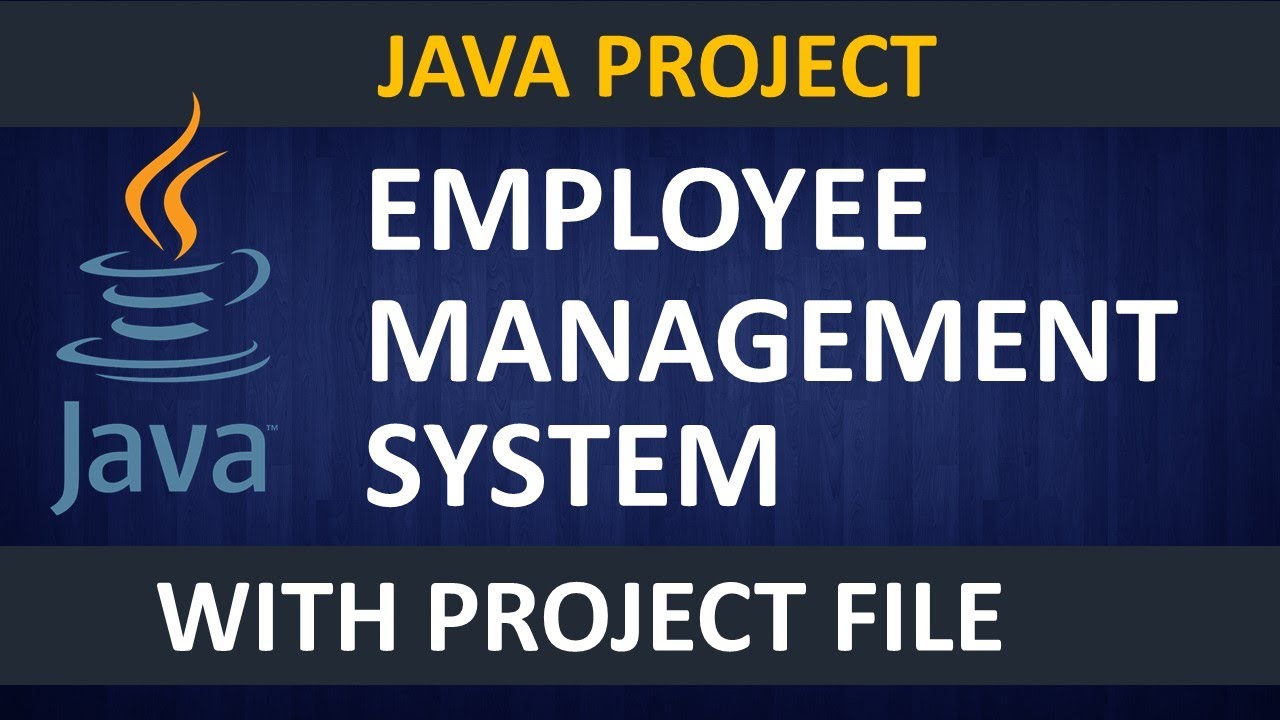 1 8 Employee Management System Java Project Introduction