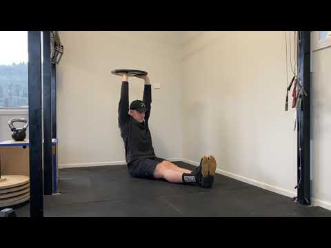 Seated Overhead Plate Hold Youtube