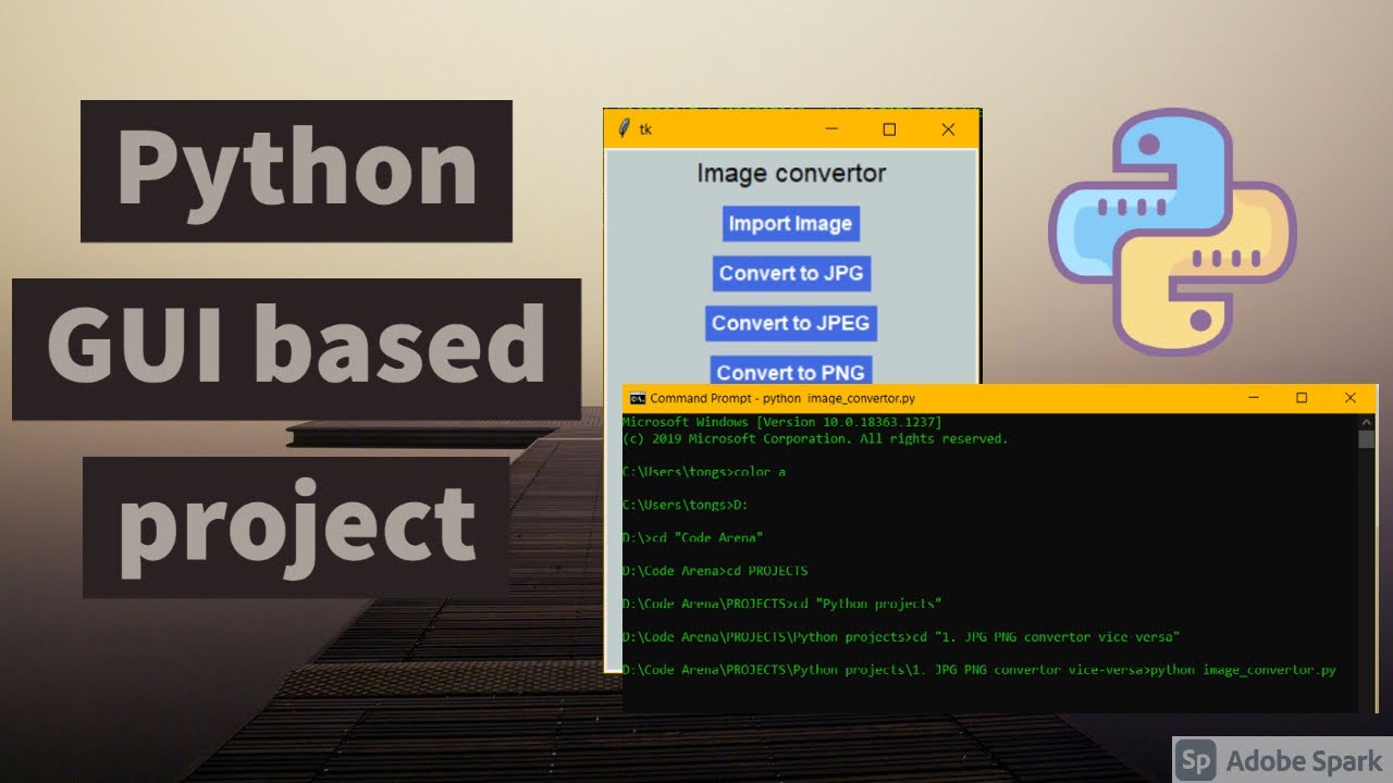 Python Simple Gui Project Image Convertor Using Python Jpg Jpeg
