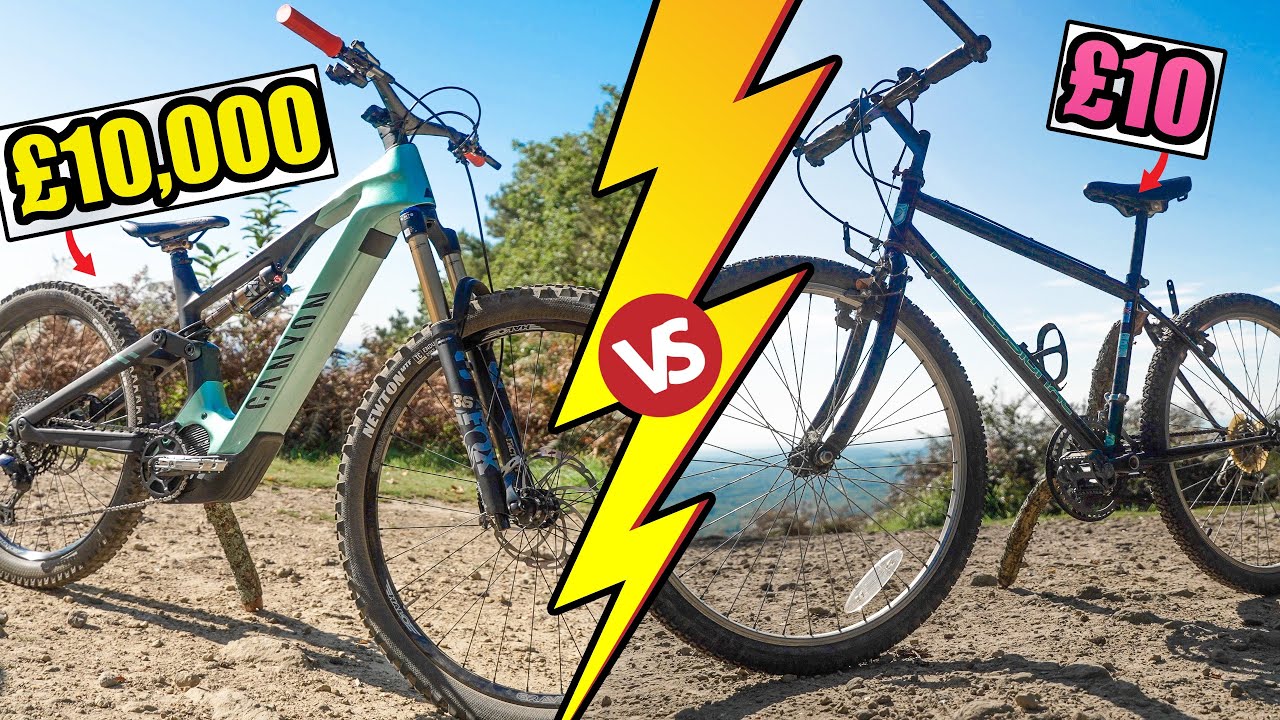 10 Mtb Vs 10000 Mountain Bike Youtube