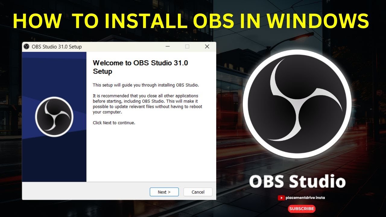How To Download And Install Obs Studio On Windows 11 Quick Obs Setup