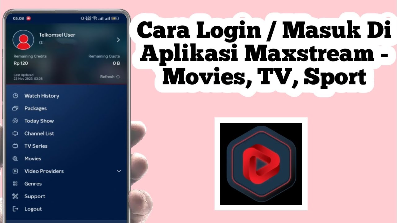 Cara Daftar Akun Di Aplikasi Maxstream Cara Login Di Aplikasi