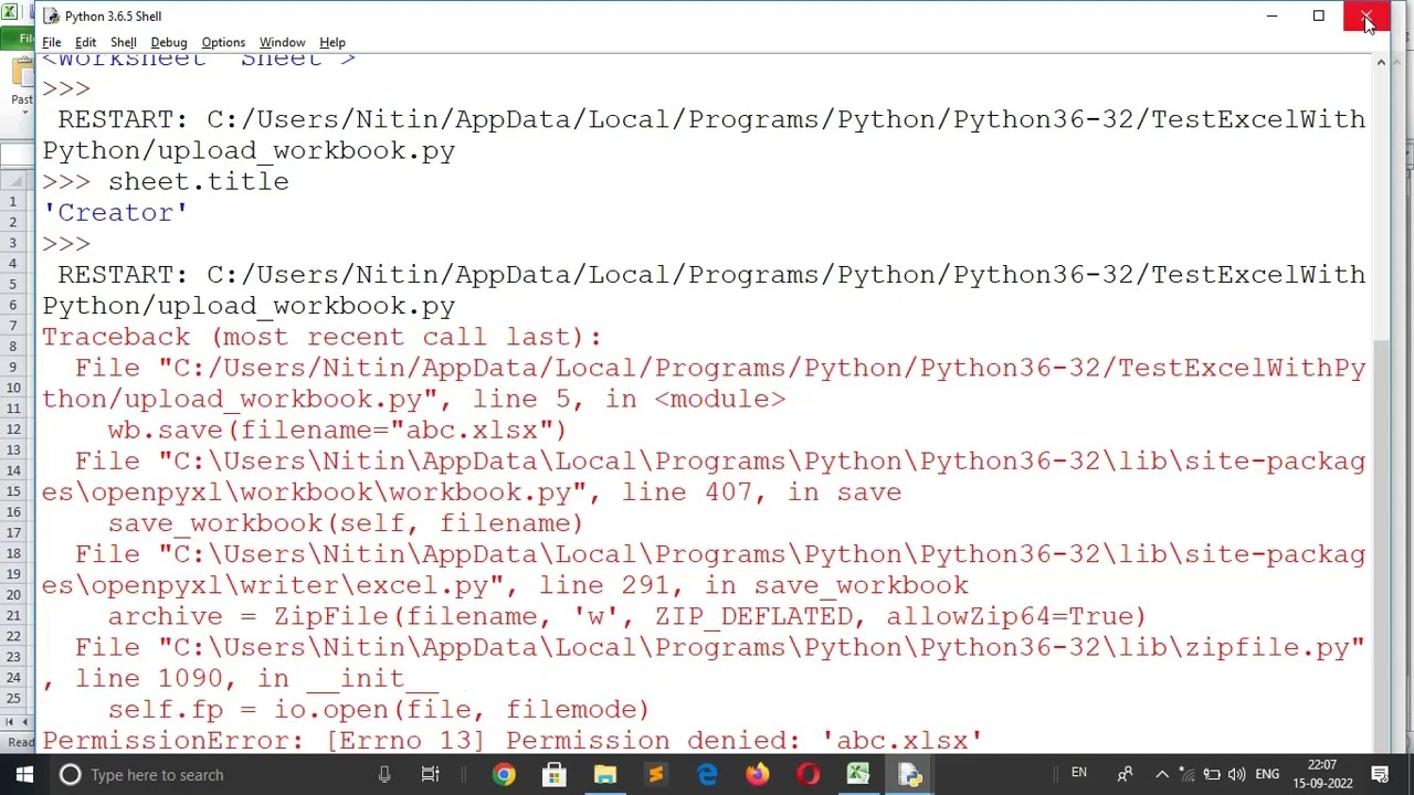 Load Workbook Function In Python Read And Write In Excel Files Using