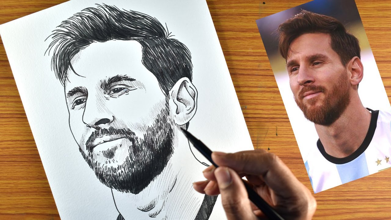 How To Draw Leo Messi Step By Step
