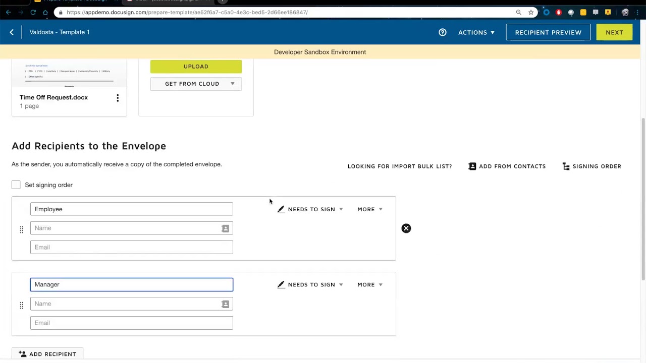 How To Use Docusign Templates