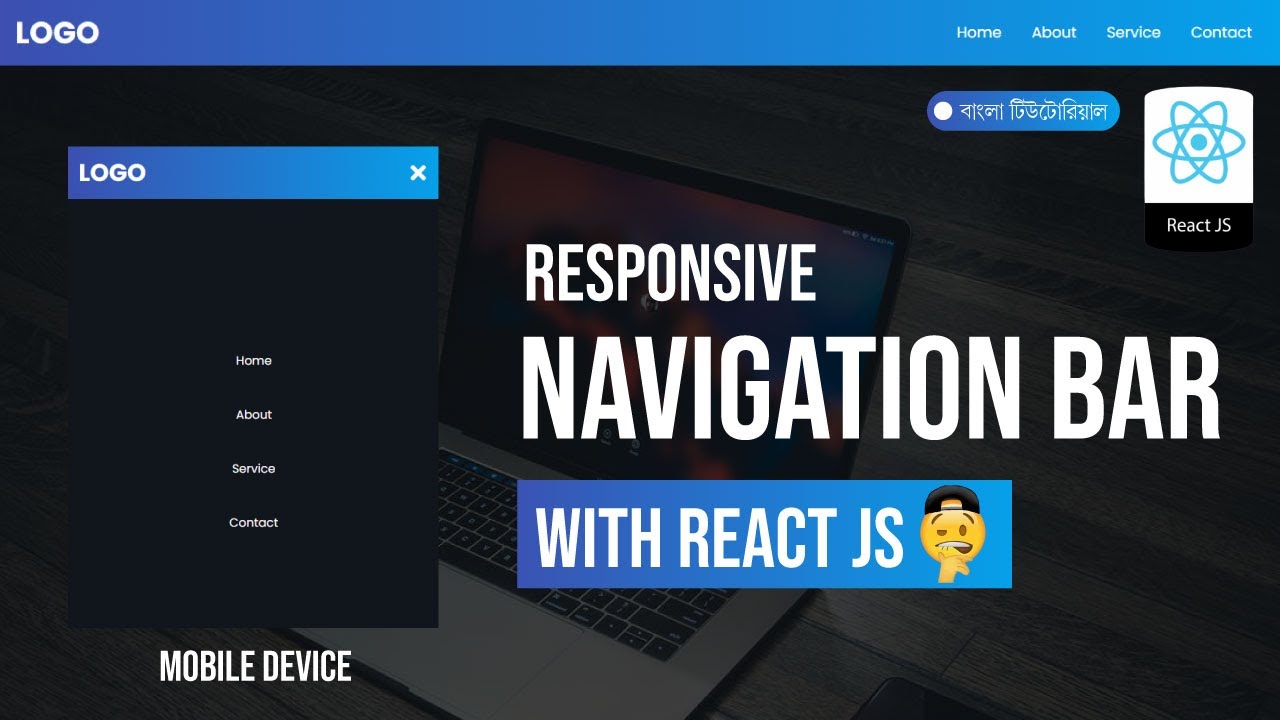 React Responsive Navbar Youtube