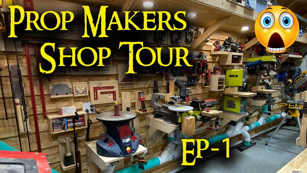 Prop Maker Shop Tour Behind The Scenes At Sheaprops Youtube
