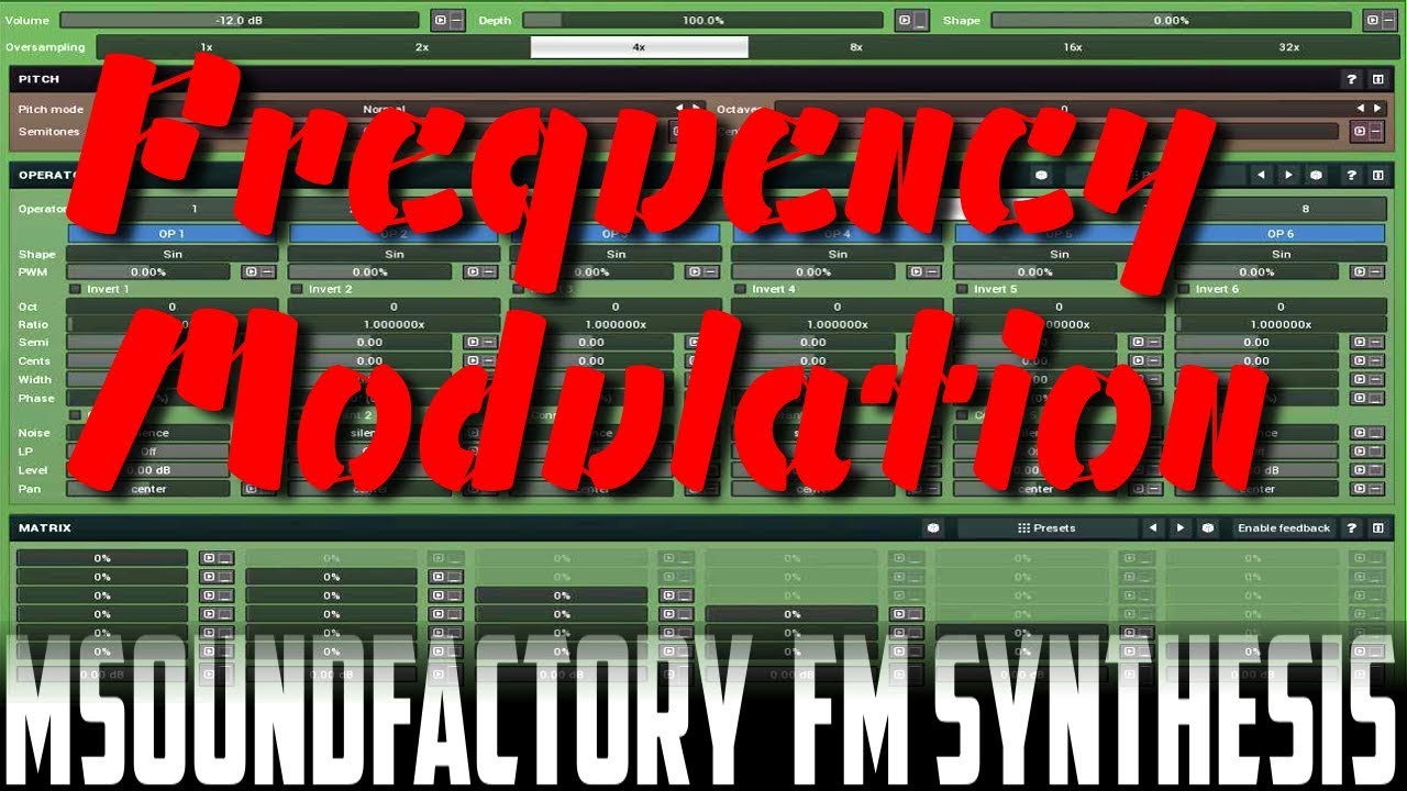 Fm Synthesis In Msoundfactory Youtube