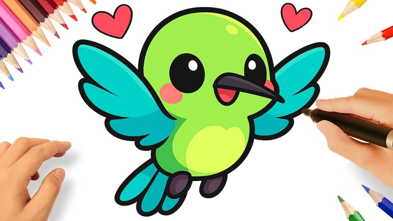 Cómo Dibujar Un Colibrí Tutorial Fácil Paso A Paso Youtube