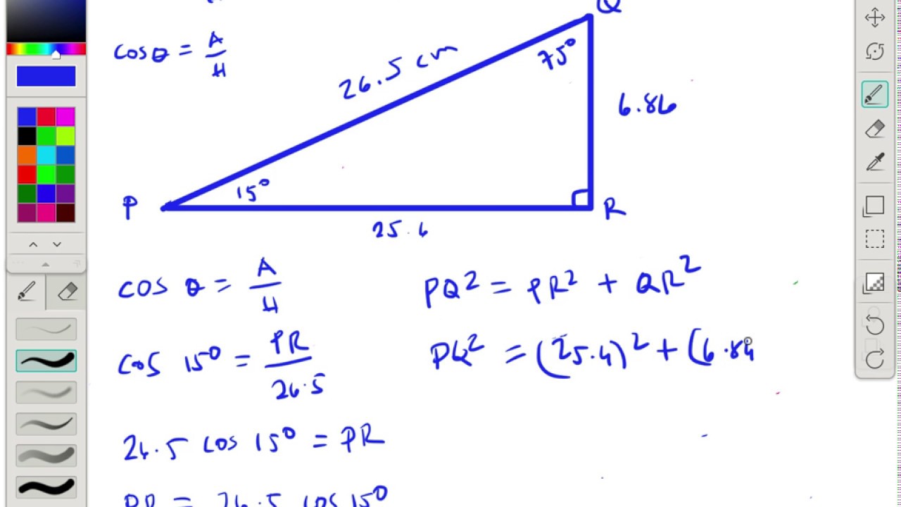 How To Find Angle Of Right Triangle Given One Side At Gregorio Fields Blog