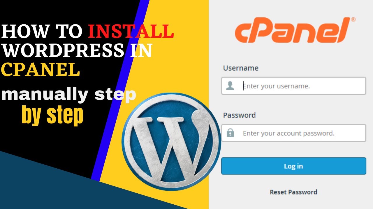 How To Install Wordpress In Cpanel Manually Step By Step How To