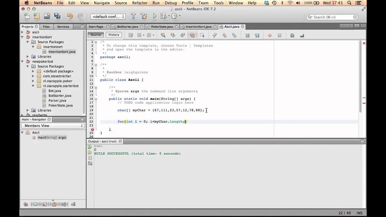 Ascii In Java Youtube