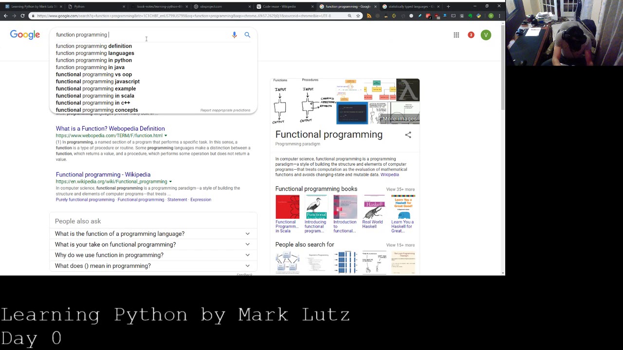 Learning Python By Mark Lutz Day 0 Youtube