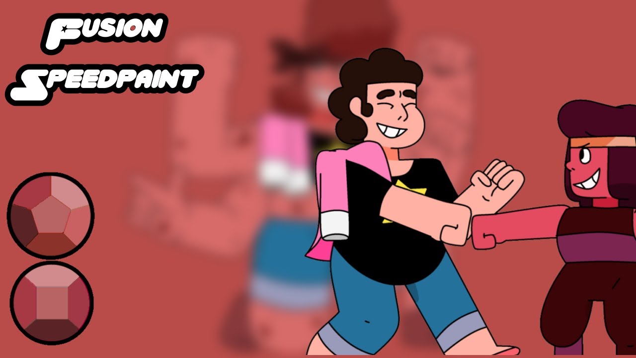 Steven And Ruby Fusion Speedpaint Strawberry Quartz Youtube