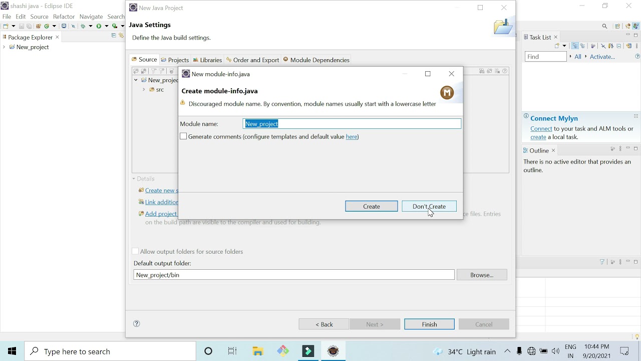 How To Create A Java Project In Eclipse Eclipse Create Java Project