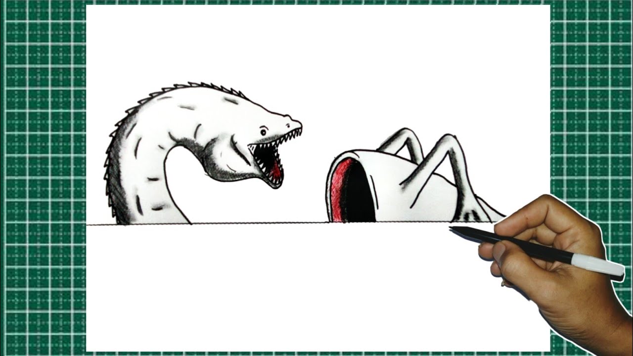 How To Draw Scp 3000 Vs Sea Eater Youtube