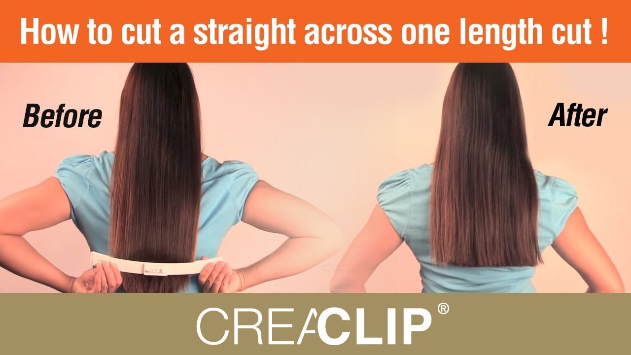How To Cut A Straight Across One Length Cut Diy And Cut Your Own Hair