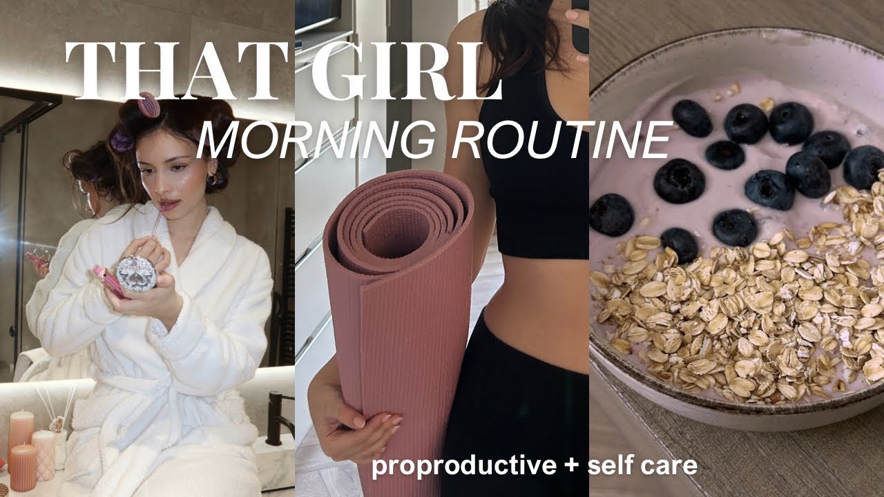 That Girl Morning Routine рџ ќ 8am Productive Vlog Workouts Hair Care