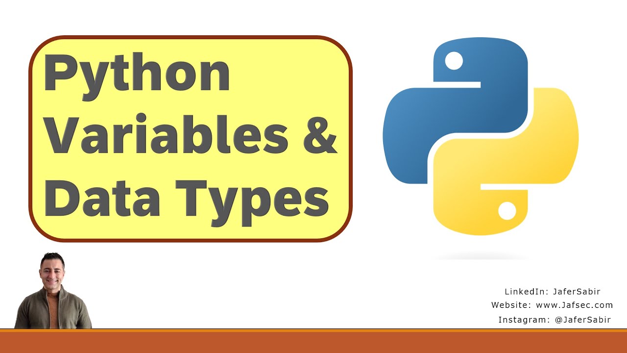 Python Variables And Data Types Youtube