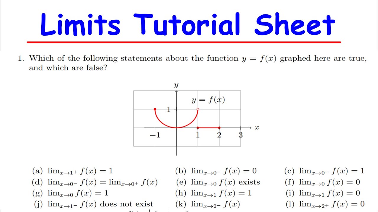 Limits Practice Questions Calculus 1 Youtube
