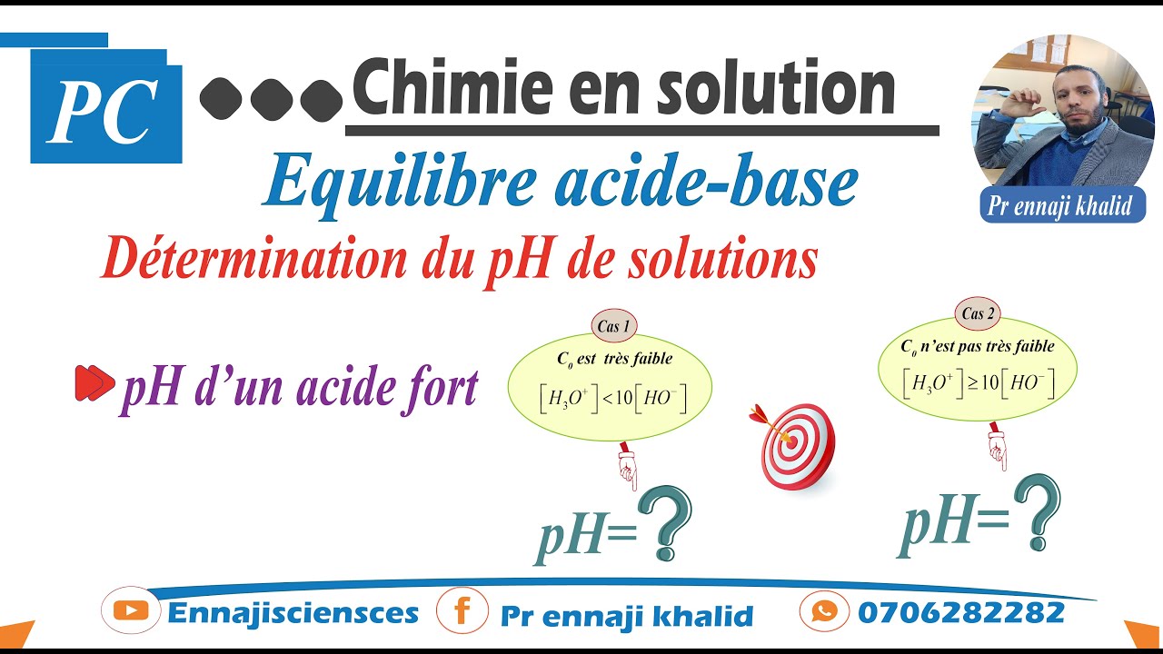 Ph D Un Acide Fort Méthode Simple Et Résumé Youtube