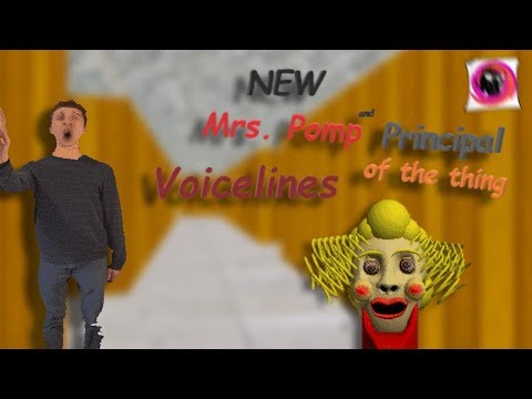 New Mrs Pomp And Principal Voicelines From Baldi S Basics Plus V0 1