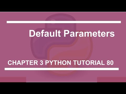Default Parameters Python Tutorial 80 Empower Youth