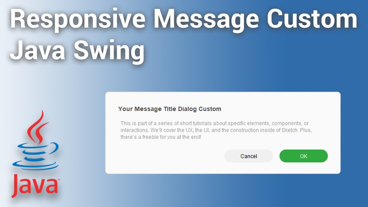 Java Swing Popup Message At Nadine Boeding Blog