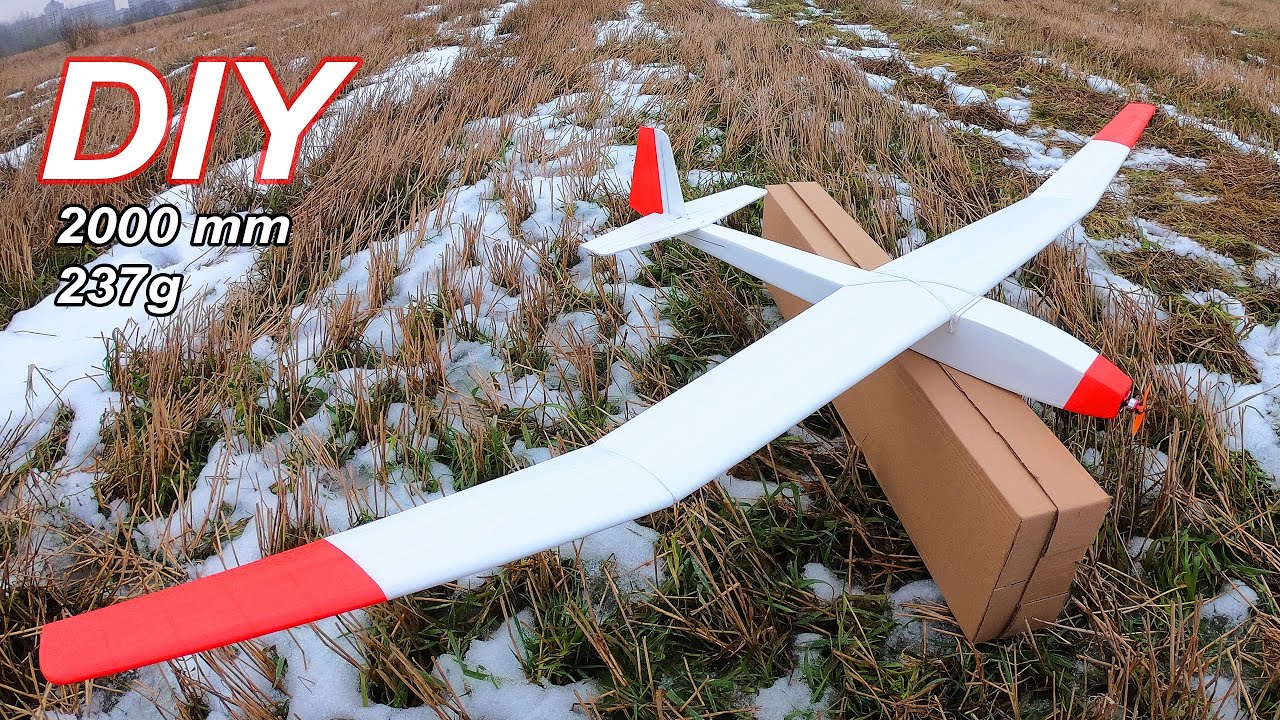 How To Make 2000mm Rc Motor Glider Diy Youtube