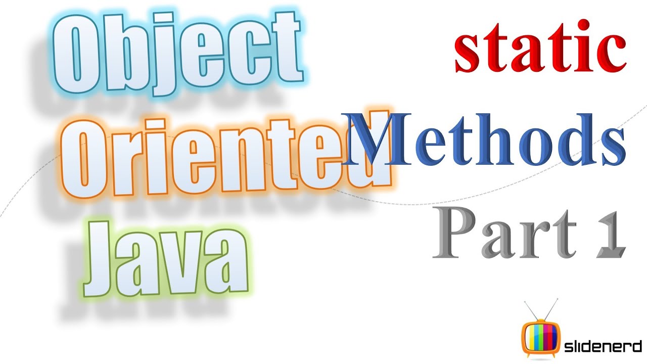 Static Non Static Methods In Java Youtube