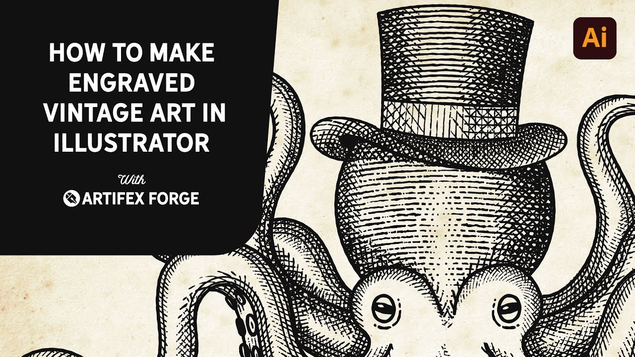 Create Vintage Engraved Art In Adobe Illustrator Copperplate