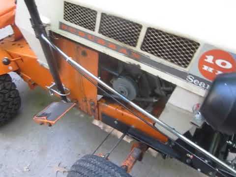 Sears Suburban 10 Winch Install For Front Snow Plow Youtube