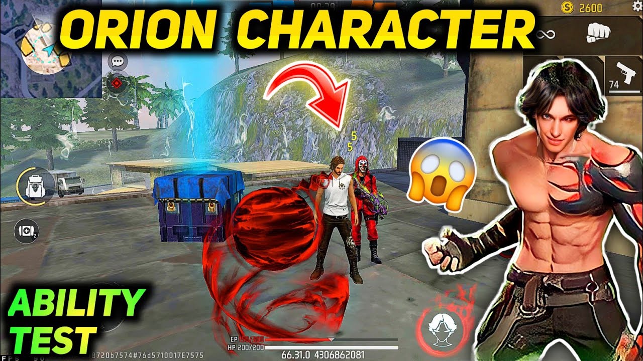 Orion Character Ability Free Fire New Character Orion Ability Test