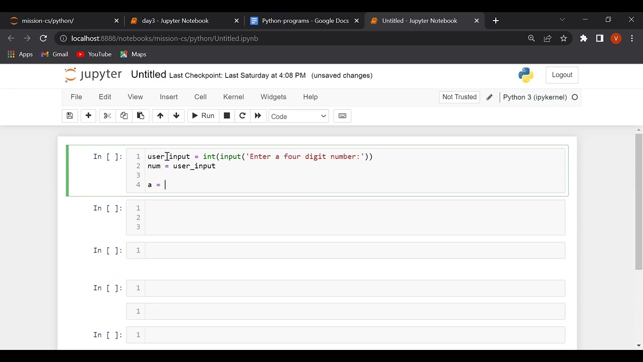 Python Tutorials Narcissictic Number Youtube