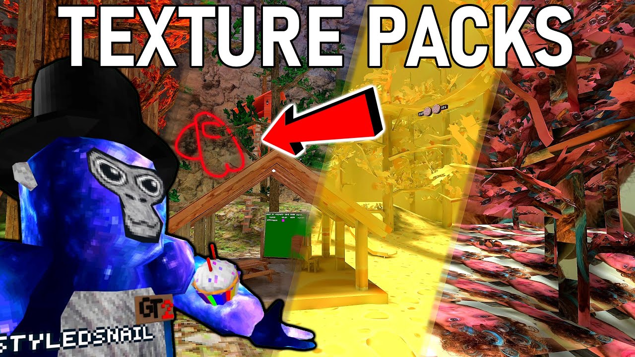 They Added Texture Packs To Gorilla Tag Vr рџ рџђ рџ ќ Youtube