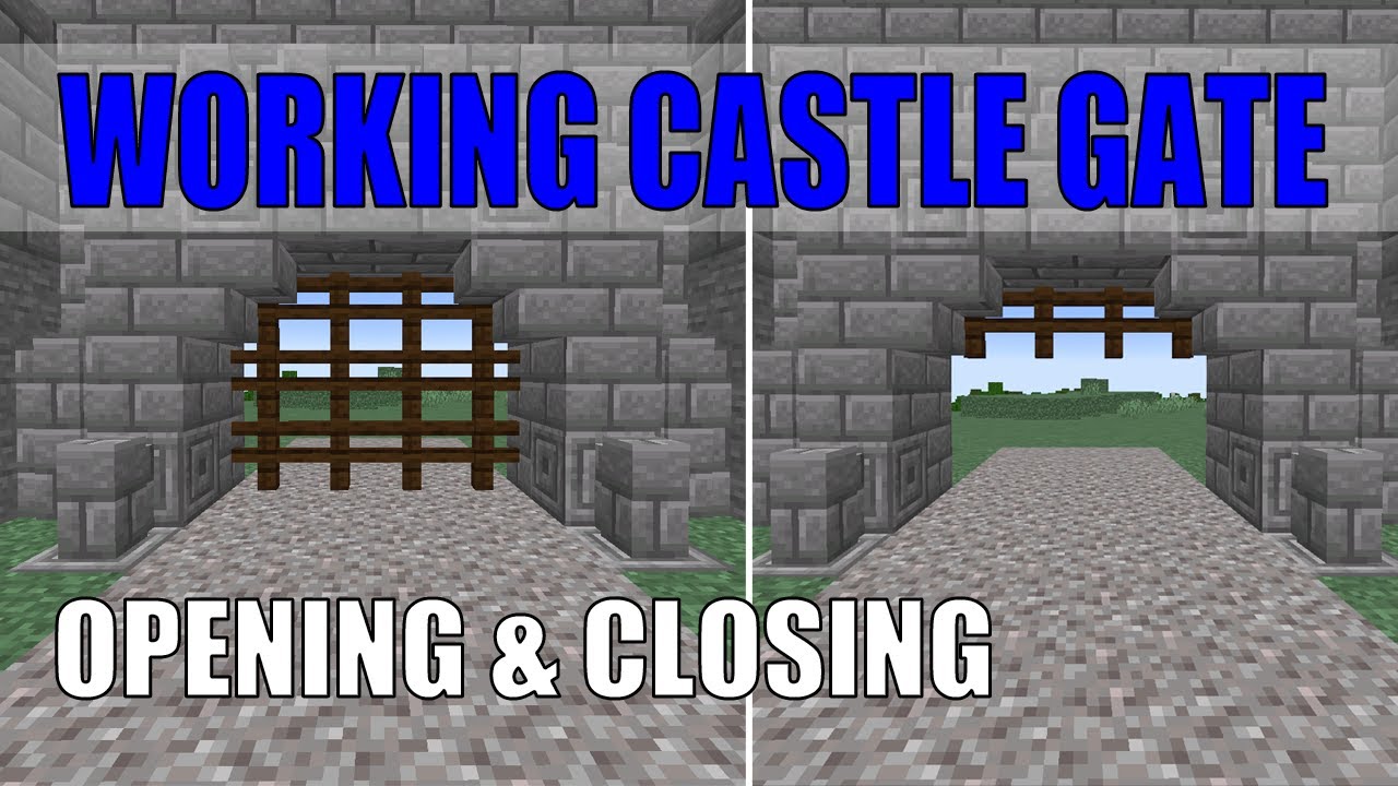 How To Build A Medieval Castle Gate In Minecraft